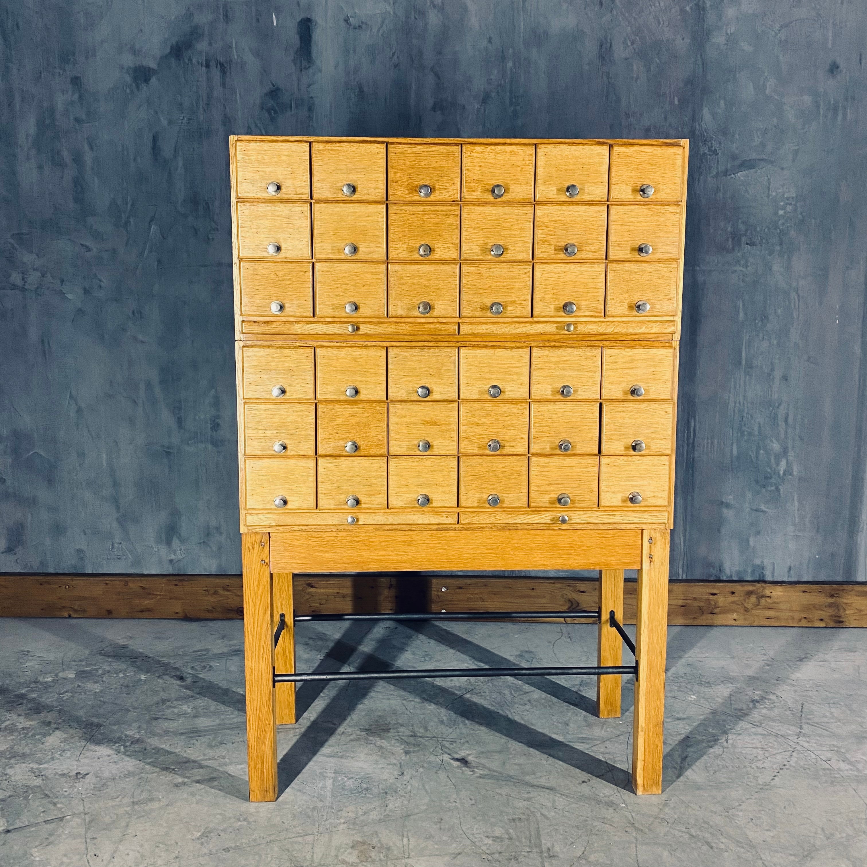 Apothecary cabinet / Library cabinet – Letek & Co Industrial Antiques ...