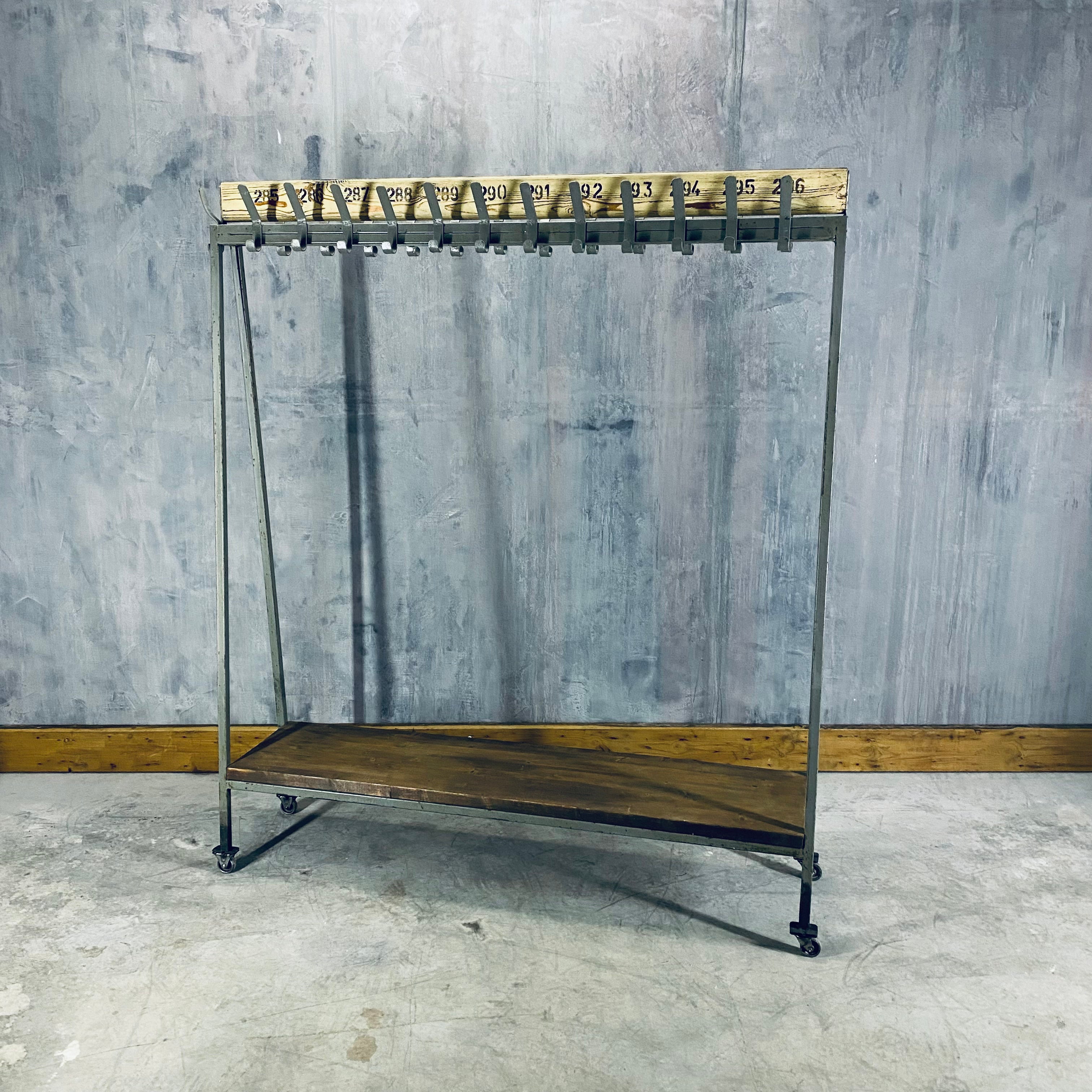 Clothes rack from old sport school. – Letek & Co Industrial Antiques ...